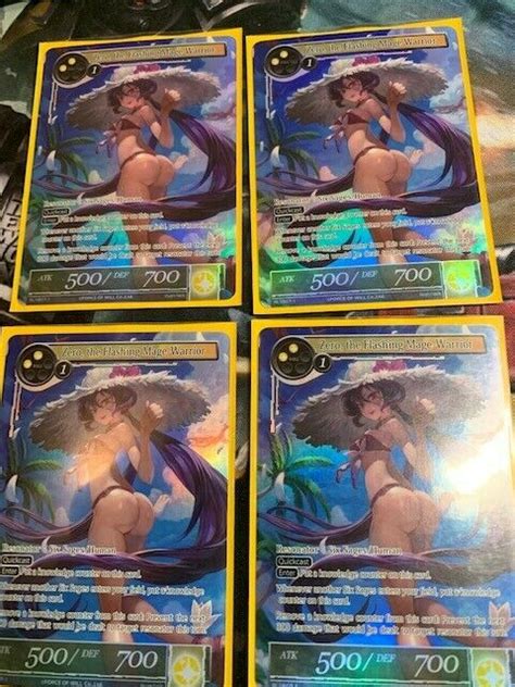 Zero The Flashing Mage Warrior X4 Promo Force Ofwill Tcg With No Skirt