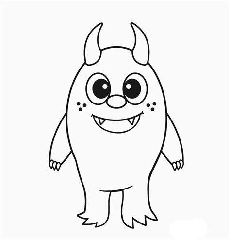 귀여운 몬스터 색칠 공부 Kr에서 무료 색칠 공부