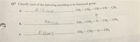 Solved Q7 Classify Each Of The Following According To Its