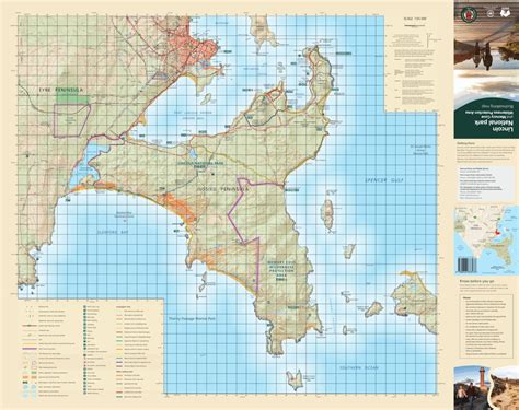 Lincoln National Park Main Bushwalking Map By Mapland Department For