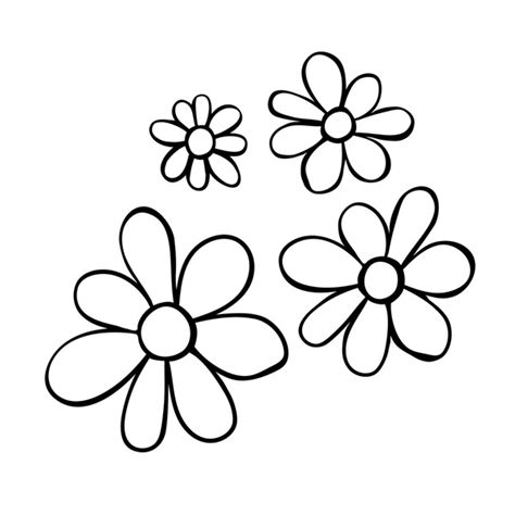 Black And White Animated Flower
