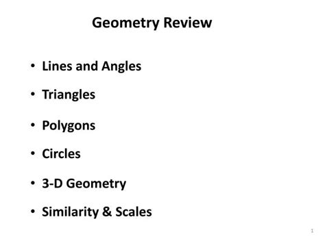 PPT Geometry Review PowerPoint Presentation Free Download ID 4959224