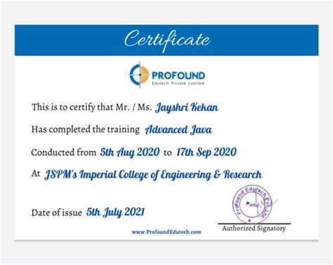 Jayshri Kekan On Linkedin Advancedjava Profoundedutech
