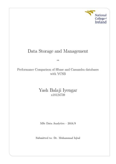 Performance Comparison Of Hbase And Cassandra Pdf Databases Computer Software And Applications Performance Comparison Of Hbase And Cassandra Pdf Databases Computer Software And Applications