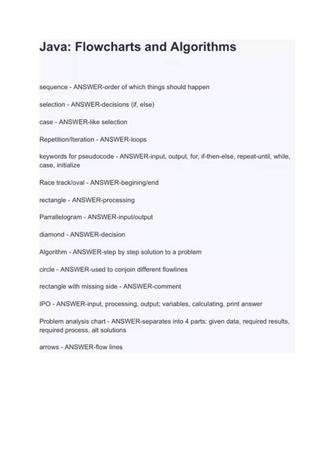 Java Flowcharts And Algorithms Java Flowce Answer Stuvia Us