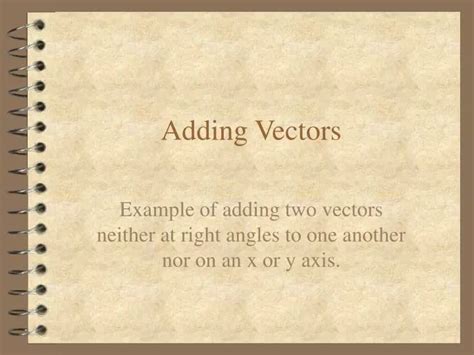 PPT Adding Vectors PowerPoint Presentation Free Download ID 144293
