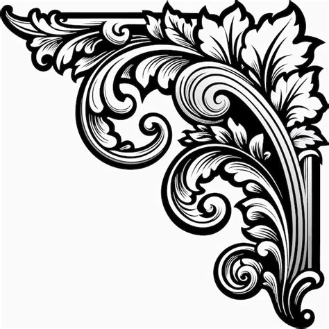 Premium Vector Ornate Corner Floral Design