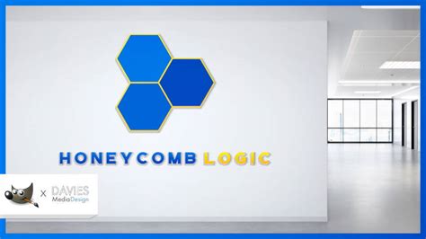 gimp logo design tutorial honeycomb logic modern logo davies media
