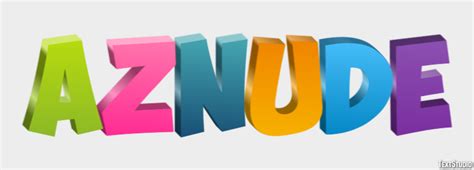 Aznude Text Effect And Logo Design Trend