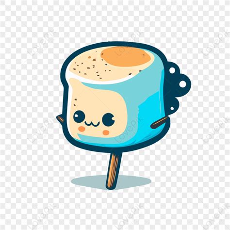 구운 마시멜로 벡터상표만화클립 아트 Png 일러스트 무료 다운로드 Lovepik