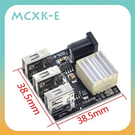 mcxk e dc dc 9v 12v to 5v 8a step down power charger bank board 3 usb