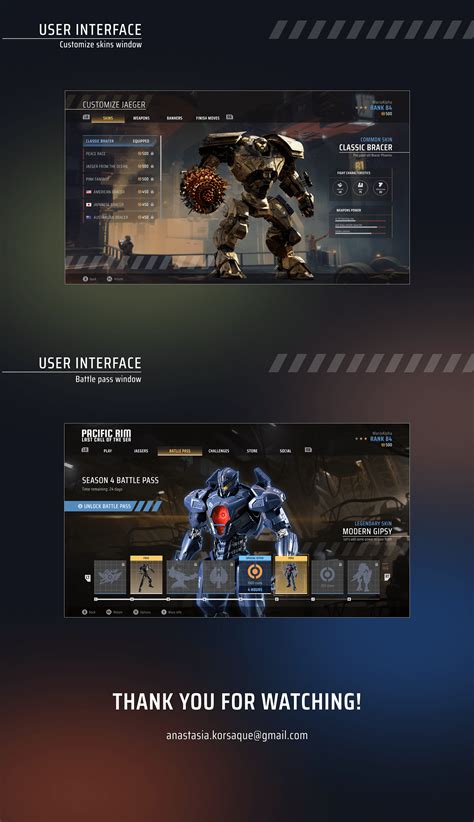 shooter game ui ux interface concept behance