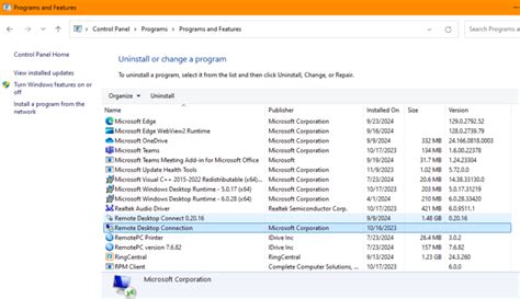 Remote Desktop Connect App Issues Rpm