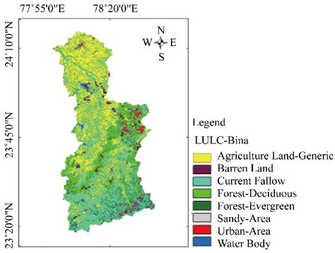 Land Use And Land Cover Map Lulc Of Bina River Basin Download Scientific Diagram