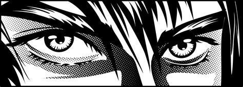 Eyes Angry Look Of A Man In Manga And Anime Style 26518017 Vector Art