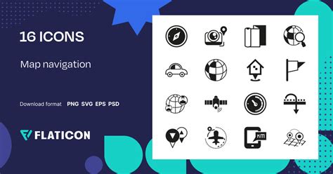 Pack De Iconos Map Navigation Others 16 Iconos Svg
