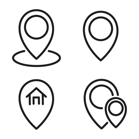 Premium Vector Set Of Geolocation Map Mark Vector Illustration Eps 10