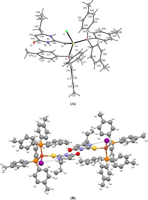 A Molecular Diagram Of Compound 3 Together With The Atomic Numbering