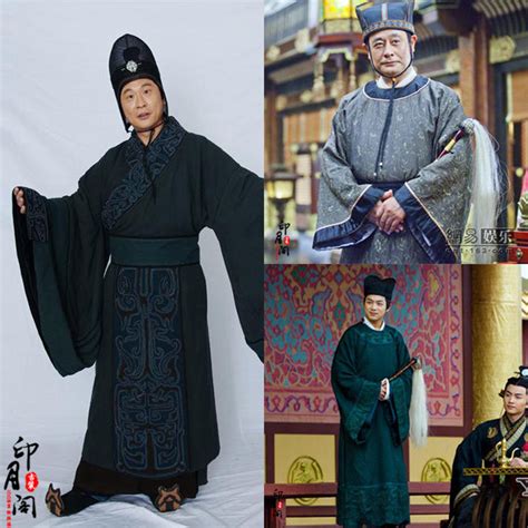 影视古装汉服太监服唐朝太监服男古装大臣服官员服绣花大臣演出服虎窝淘
