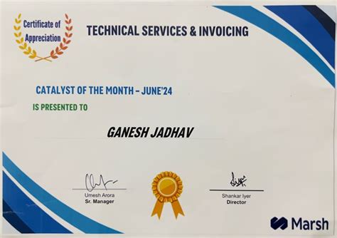 Ganesh Jadhav On Linkedin Award Recognition Catalystofthemonth Proudmoment Teamwork