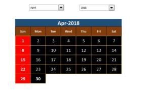 Dynamic Calendar In Excel PK An Excel Expert