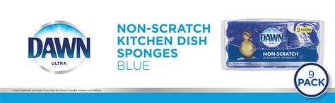 Dawn Non Scratch Kitchen Dish Sponges Blue Pack Of 9 Amazon Ca Health And Personal Care