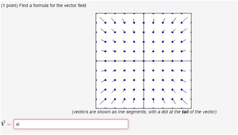 Solved Find A Formula For The Vector Field V Vector Xi Chegg Com