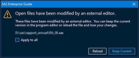 Disable Message Open Files Have Been Modified By External Editor