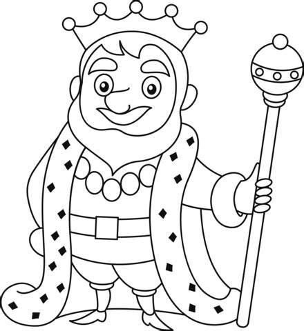 Cartoon King Coloring Page Free Printable Coloring Pages Artofit
