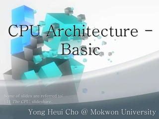 CPU Architecture Basic PPTX Operating Systems Computer Software And Applications