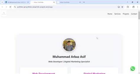 Muhammad Arbaz Asif On Linkedin Webdevelopment Portfolio Javascript React Nodejs Frontend