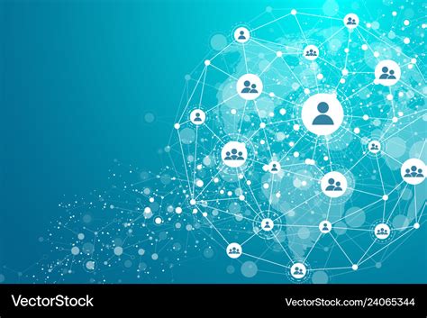 Global Structure Networking And Data Connection Vector Image