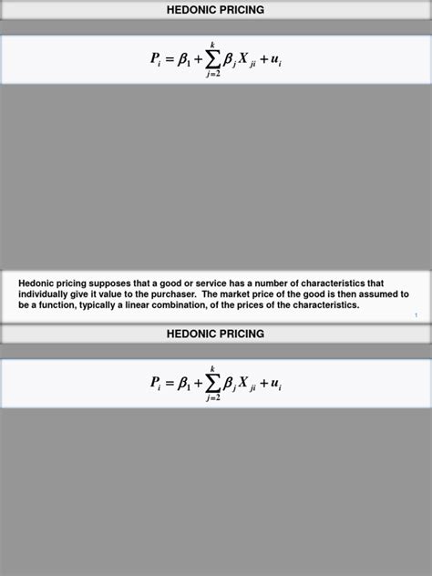 Hedonic Pricing Pdf