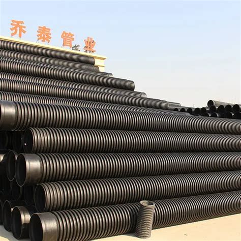Hdpe Double Wall Flexibility Smooth Interior Structure Plastic
