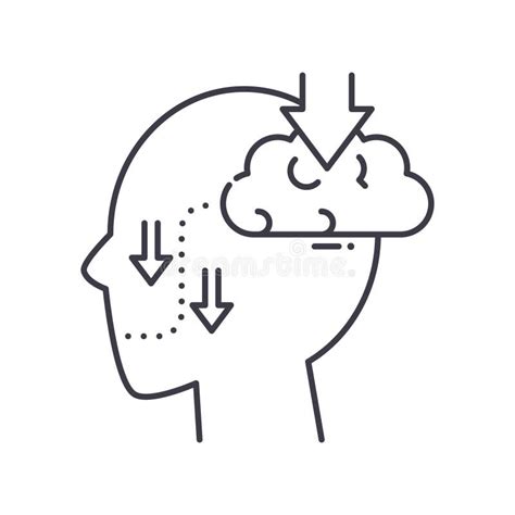 Memorization Line Icon Outline Symbol Vector Illustration Concept