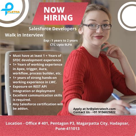 Pletra Is Hiring Salesforce Pletra Technologies