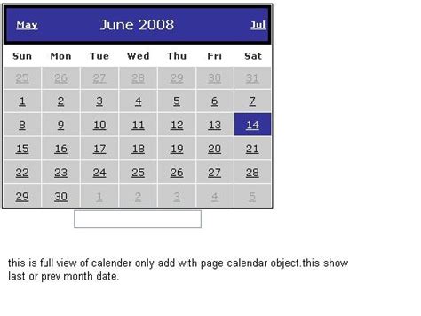 ASK DOT NET How Can Manage Calendar Object In Asp Net With C