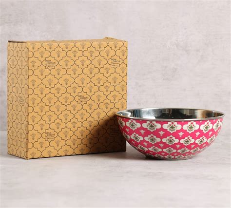 Ruby Lattice Treasures Copper Steel Bowl Steel Bowls India Circus