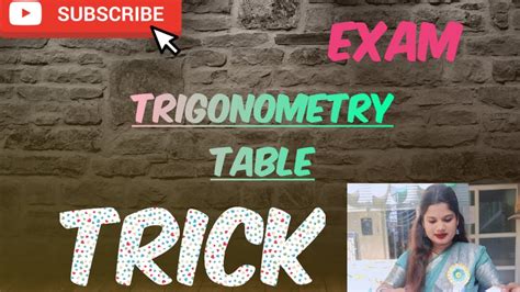 Trigonomatry Table Maths Boardexam Education Trending Viralvideo
