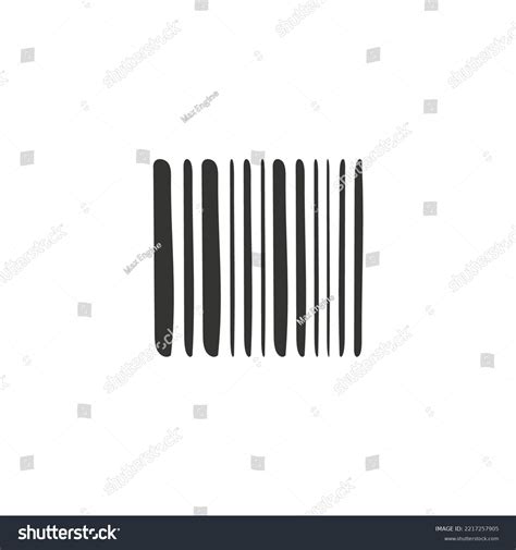 Hand Drawn Barcode Vector Icon Codebar Stock Vector Royalty Free 2217257905 Shutterstock