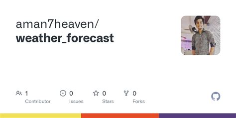 Github Aman7heavenweatherforecast