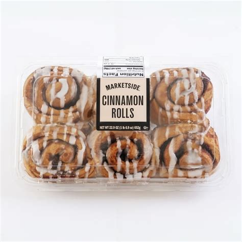 Marketside Fresh Cinnamon Rolls 6 Count 229 Oz Baked And Ready To