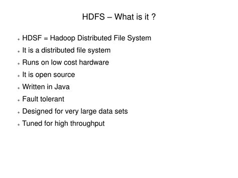 PPT Introduction To Apache Hadoop HDFS PowerPoint Presentation Free Download ID 1309106