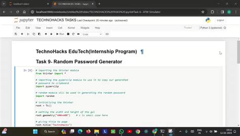 Presenting Task 9 Of Python Project By Technohacks Devi Prasad Vydadi