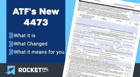 Atfs New 4473 For 2020 [firearm Sales Form] Rocketffl