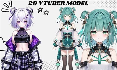 Create 2d Vtuber Model Character Live2d Art 2d Rigging Anime Vr Chat Avatar By Richardvtuber