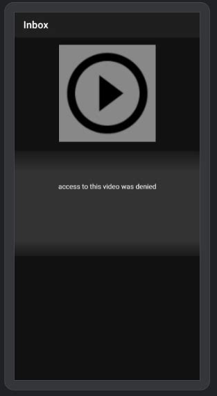 video player getting access to this video was denied android ionic