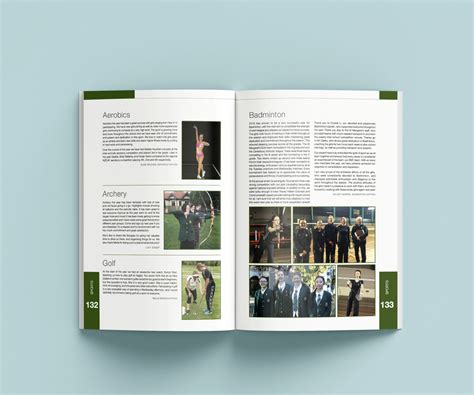 Green Yearbook Page Designs Layouts Spacific Creative