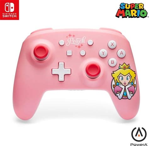 Powera Wireless Controller For Nintendo Switch Princess Peach Pink Nintendo Switch