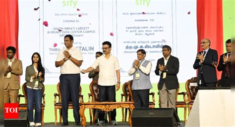 Sify Infinit Spaces Opens 130 Mw Ai Ready Data Centre Chennai News The Times Of India